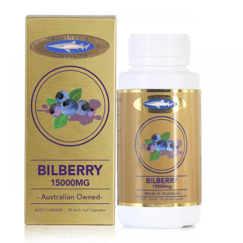 Ocean King 15000mg Bilberry 90 Soft Gel Capsules - Ocean King
