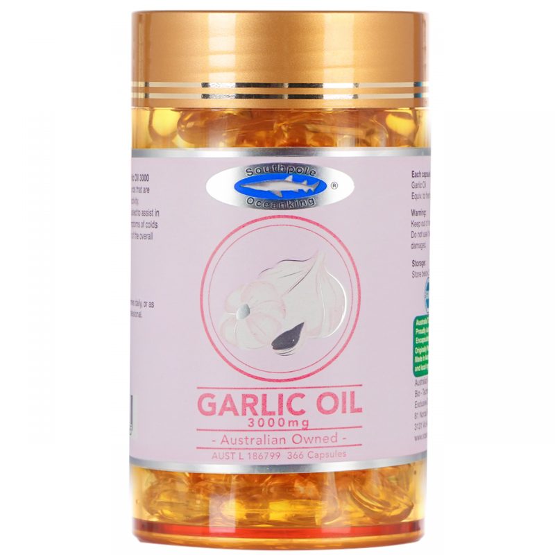 Ocean King Garlic Oil 3000mg 366 Capsules - Ocean King