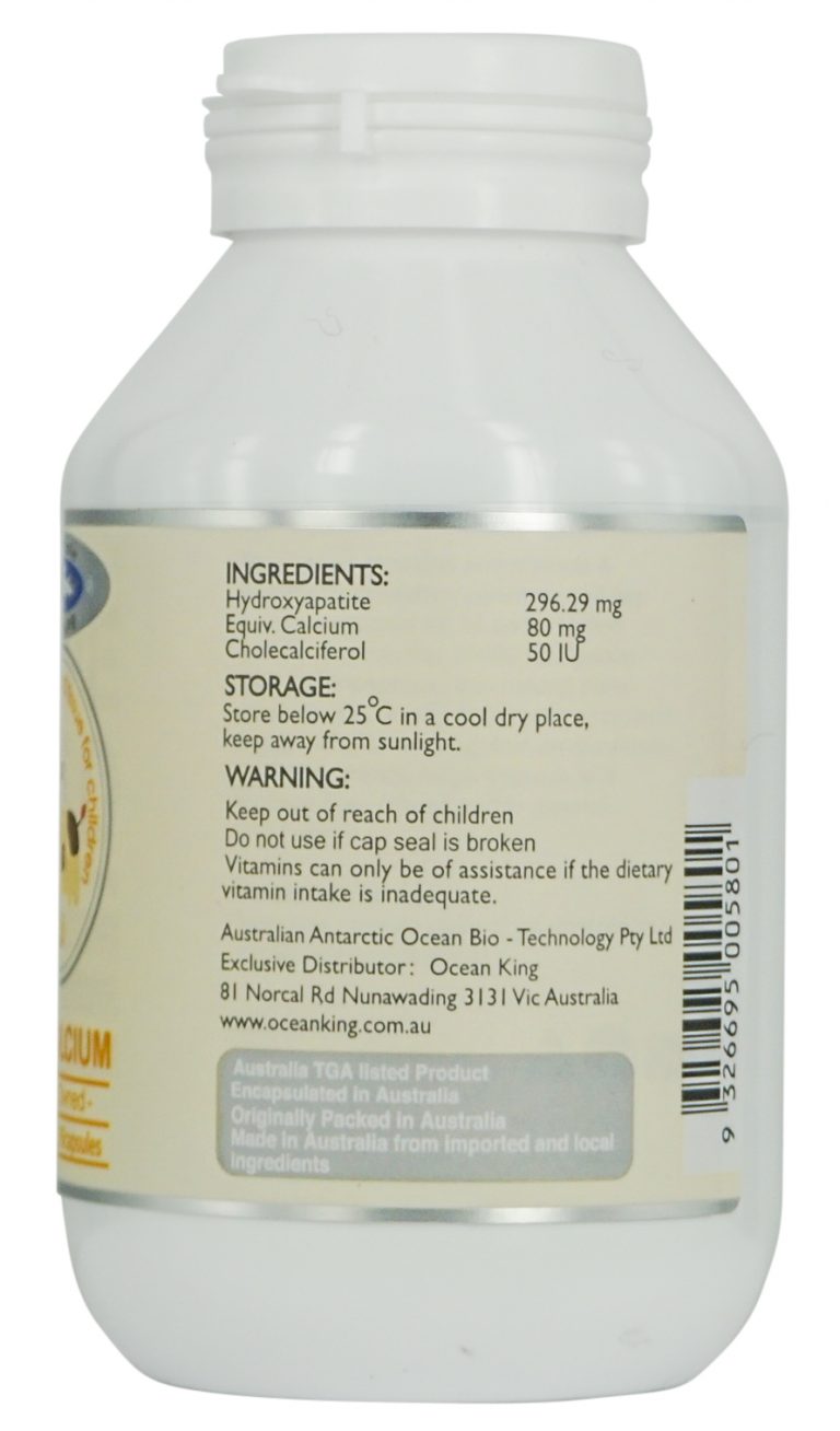 Ocean King Milk Calcium 90 Capsules - Ocean King